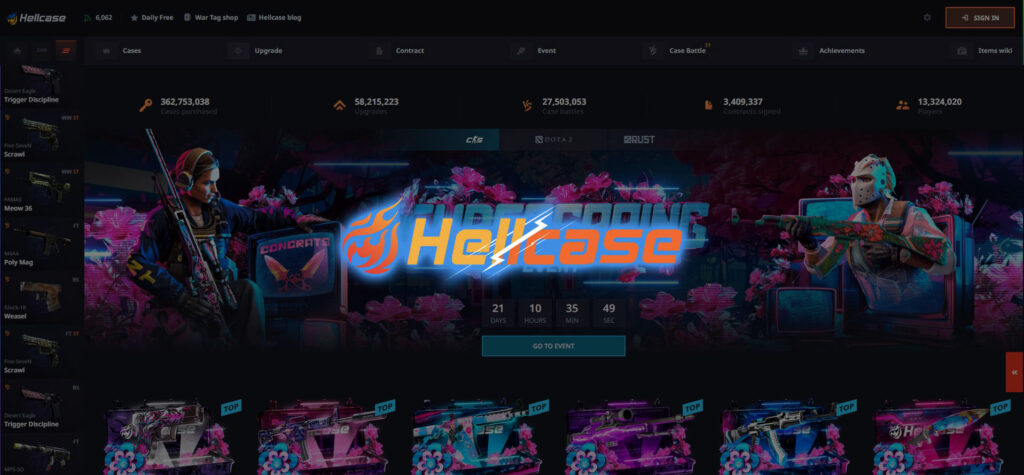 Hellcase Promo Code & Review in 2024 - SkinPit